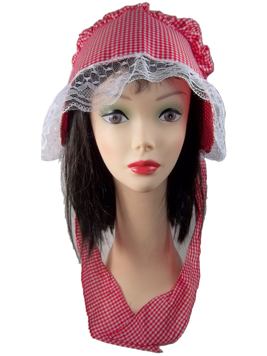 Red Gingham Bonnet