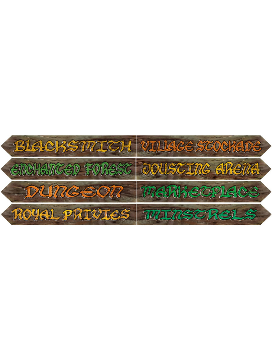Medieval Street Sign Cutouts