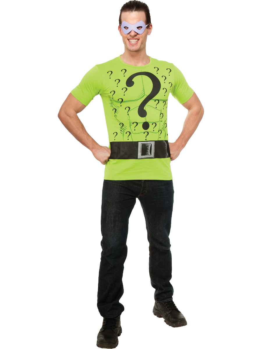 Men's Batman Riddler T-shirt With Mask