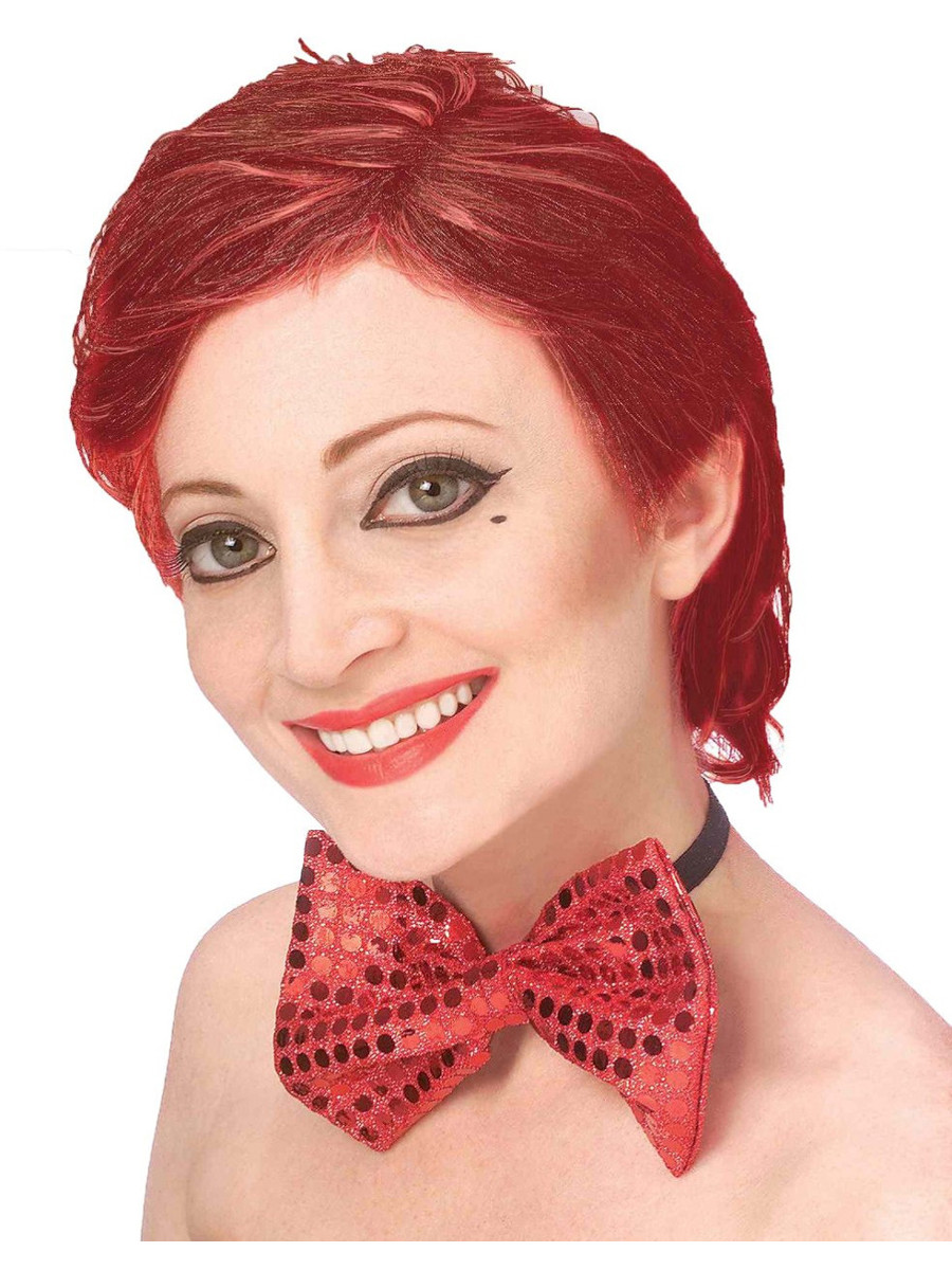 Red Rocky Horror Picture Show Columbia Wig