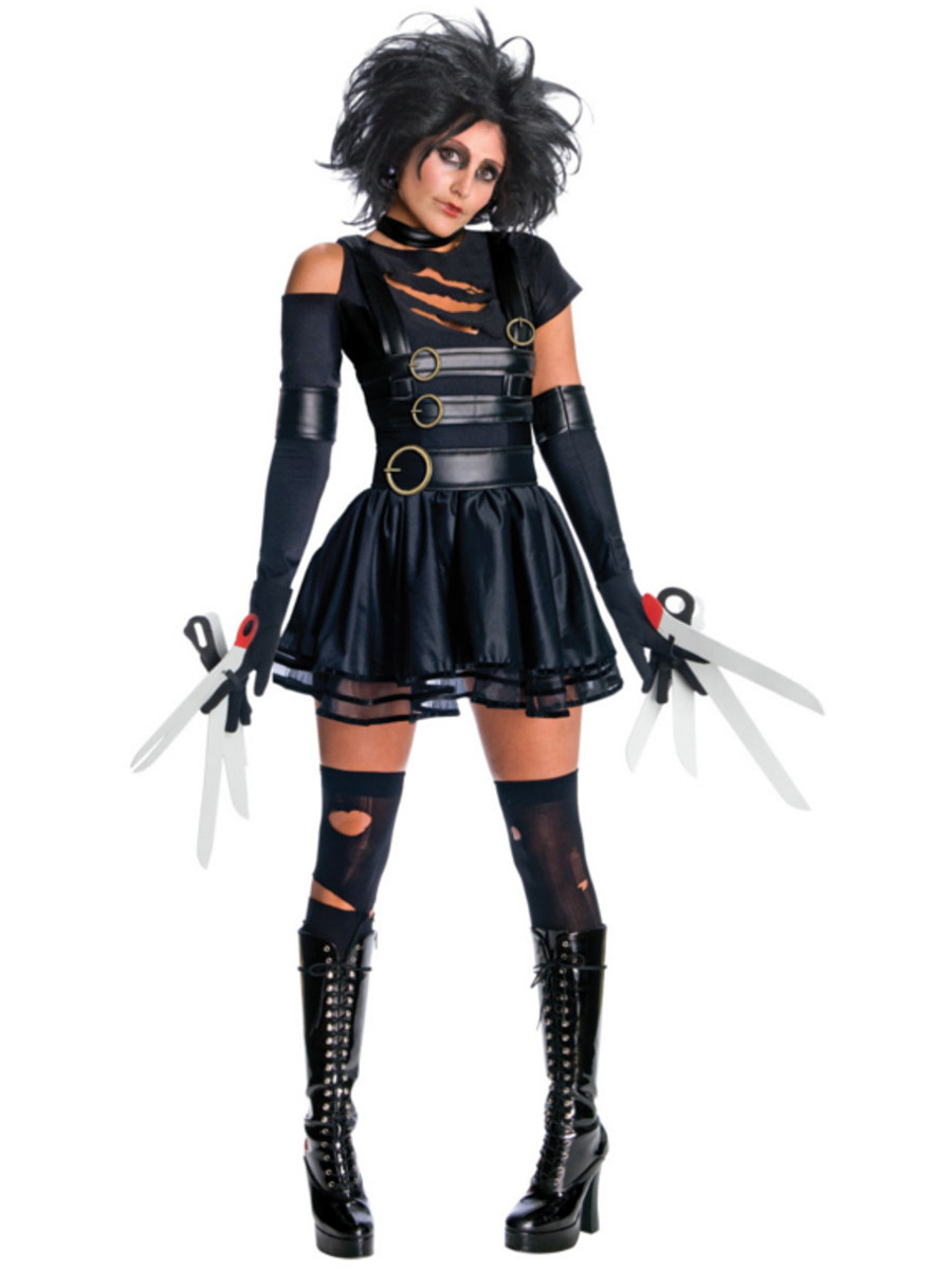 Women's Adult Edward Scissorhands Female Miss Scissorhands Costume