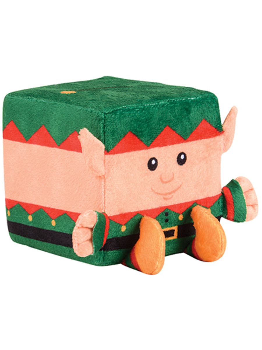 Santa Elf Christmas Cube QUBZ Figure 6"x6"