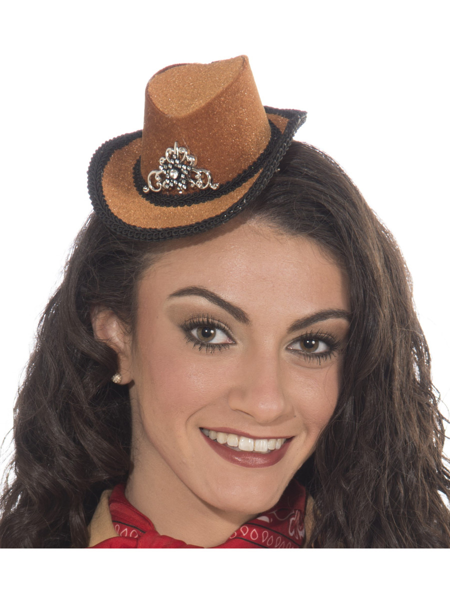 Brown Mini Cowboy Hat