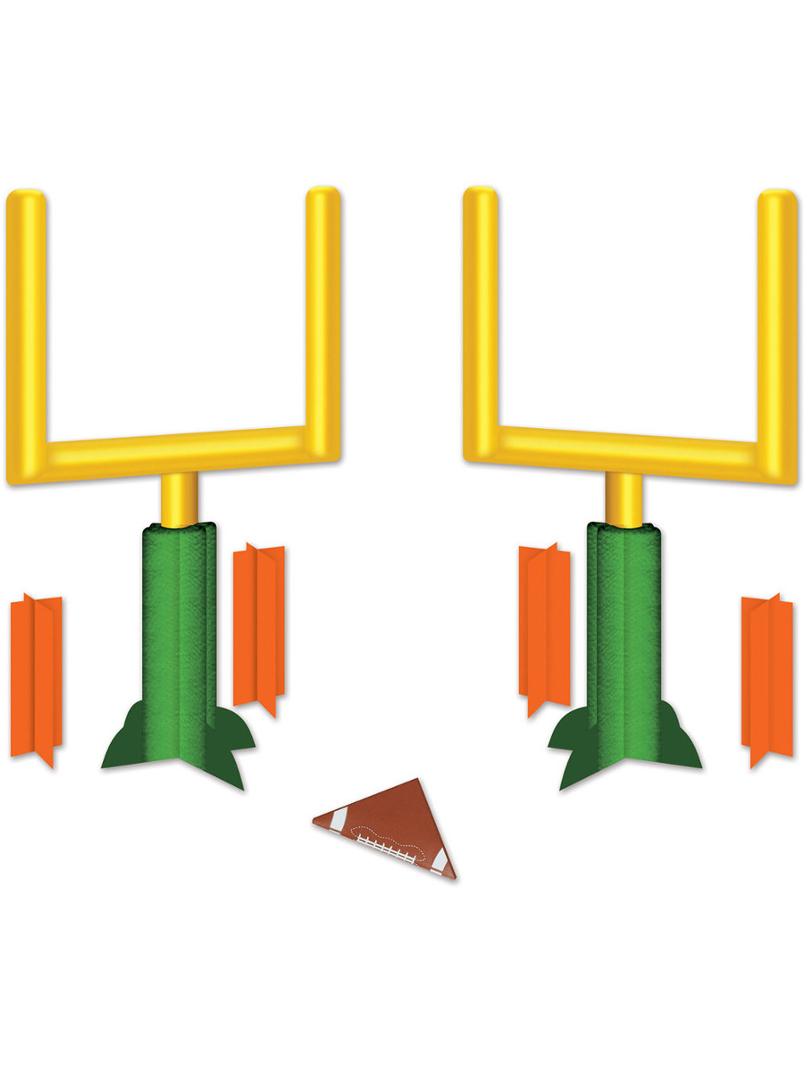 3-D Football Goal Post Cascade Centerpiece