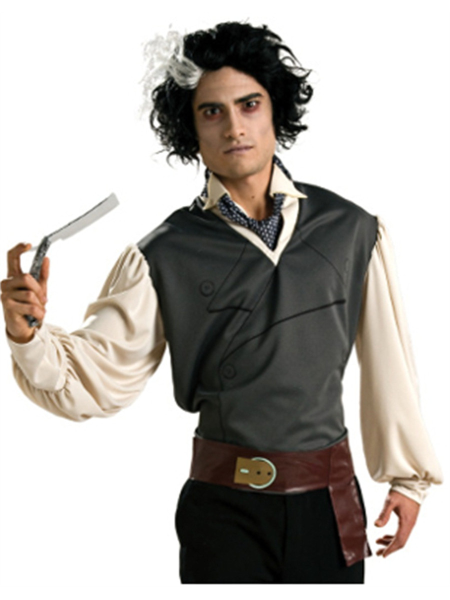 Sweeney Todd Belt Straight Razor Costume Accessory Kit