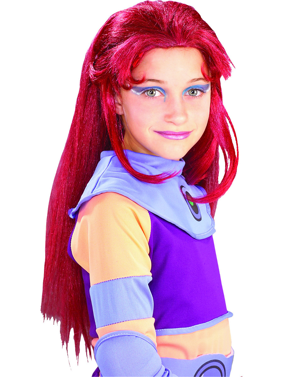 Kid's Teen Titan Starfire Red Wig