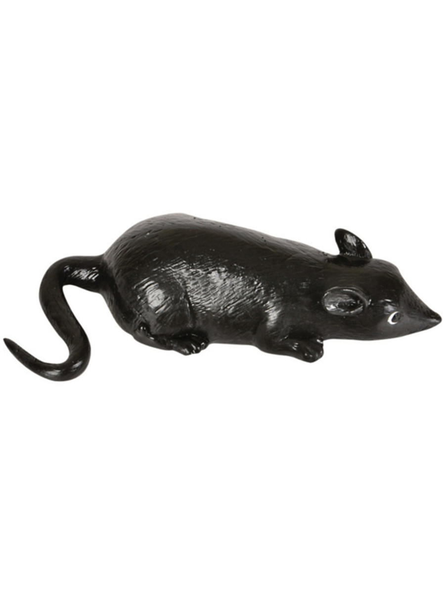 6" Sticky Black Rubber Rat