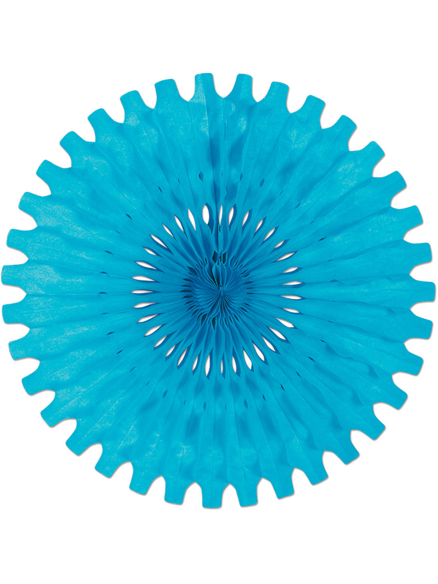 Turquoise Tissue Fan