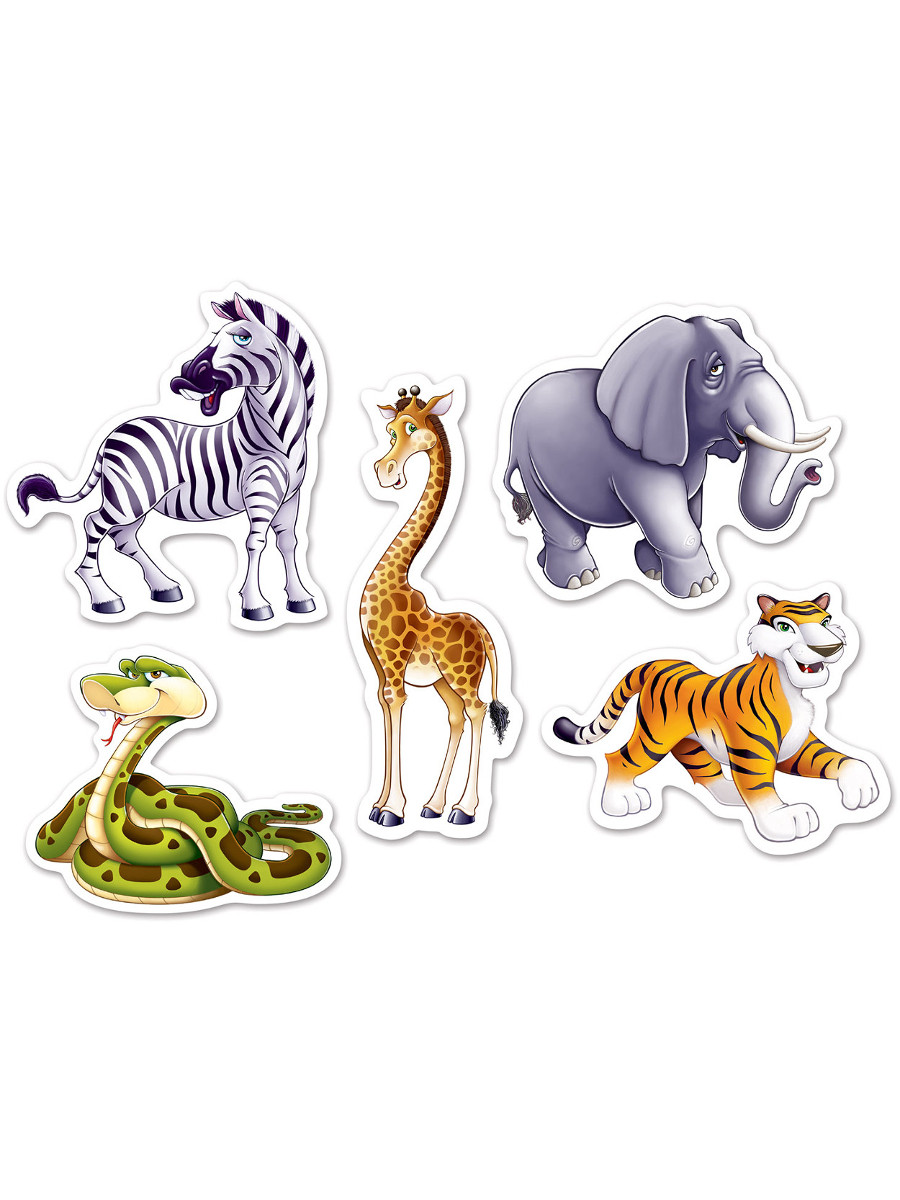 African Safari Animals Cut Outs