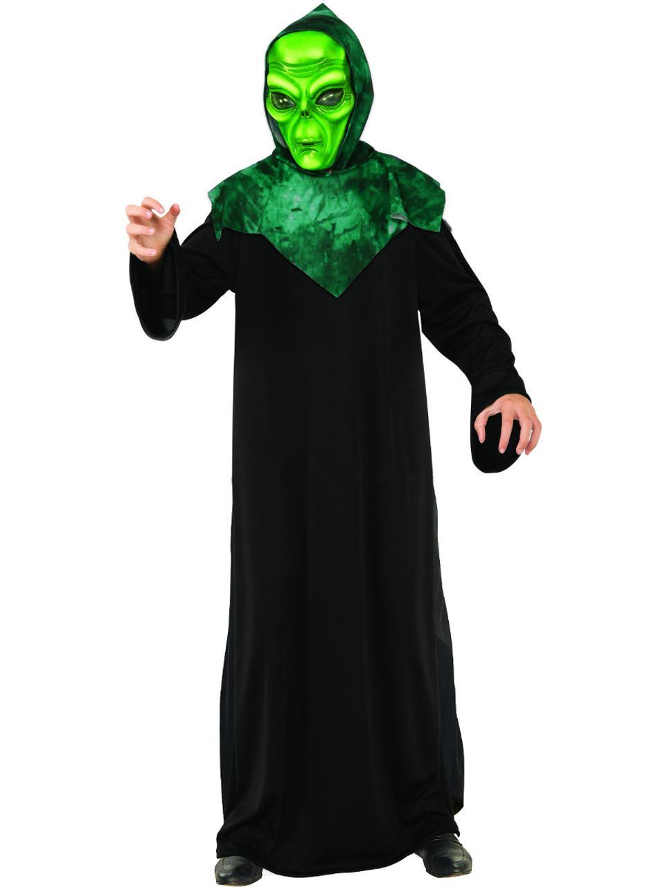 Men's Green Alien Robe With Mask