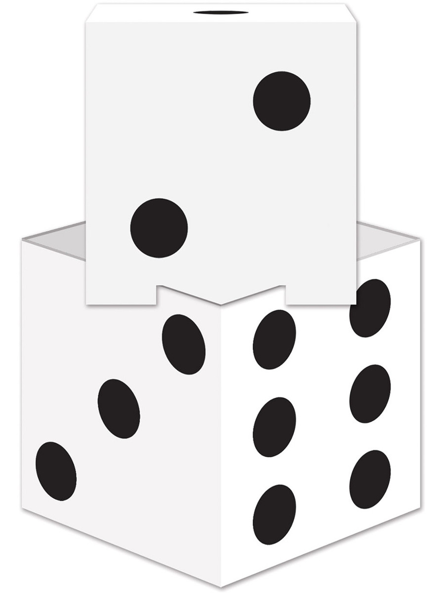 Dice Stacking Cascade Centerpiece