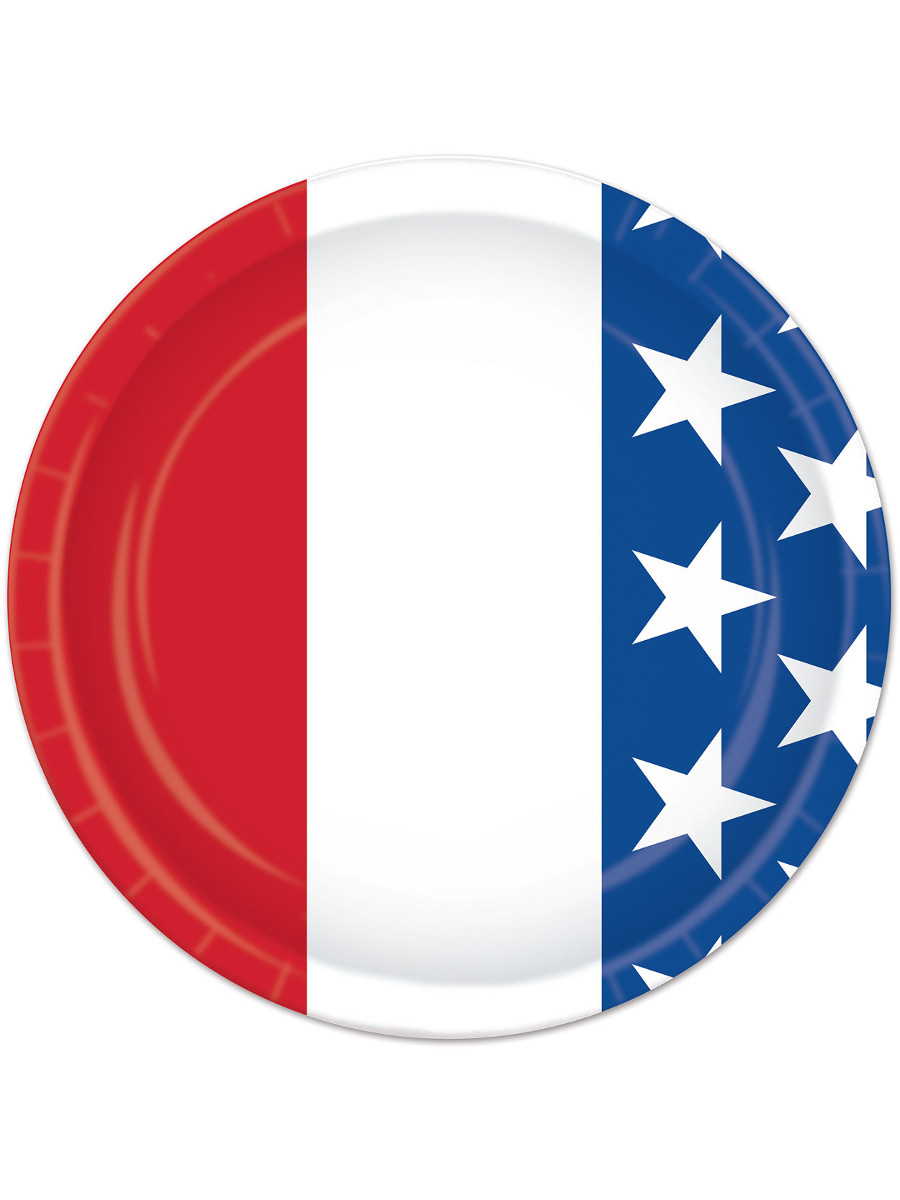 Patriotic American Themed Plates