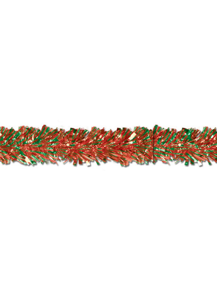 Metallic Red And Green Festooning Garland