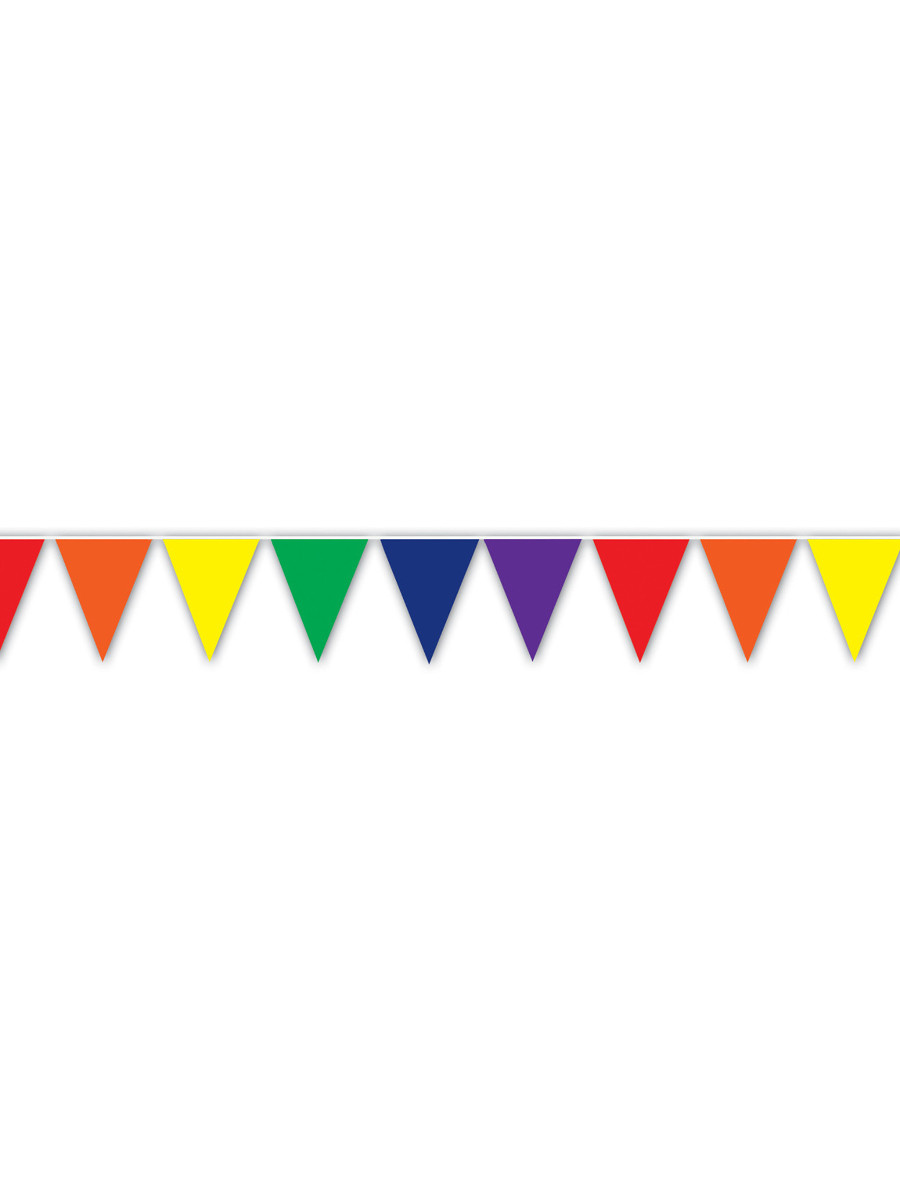 Rainbow Pennant Flag String Banner