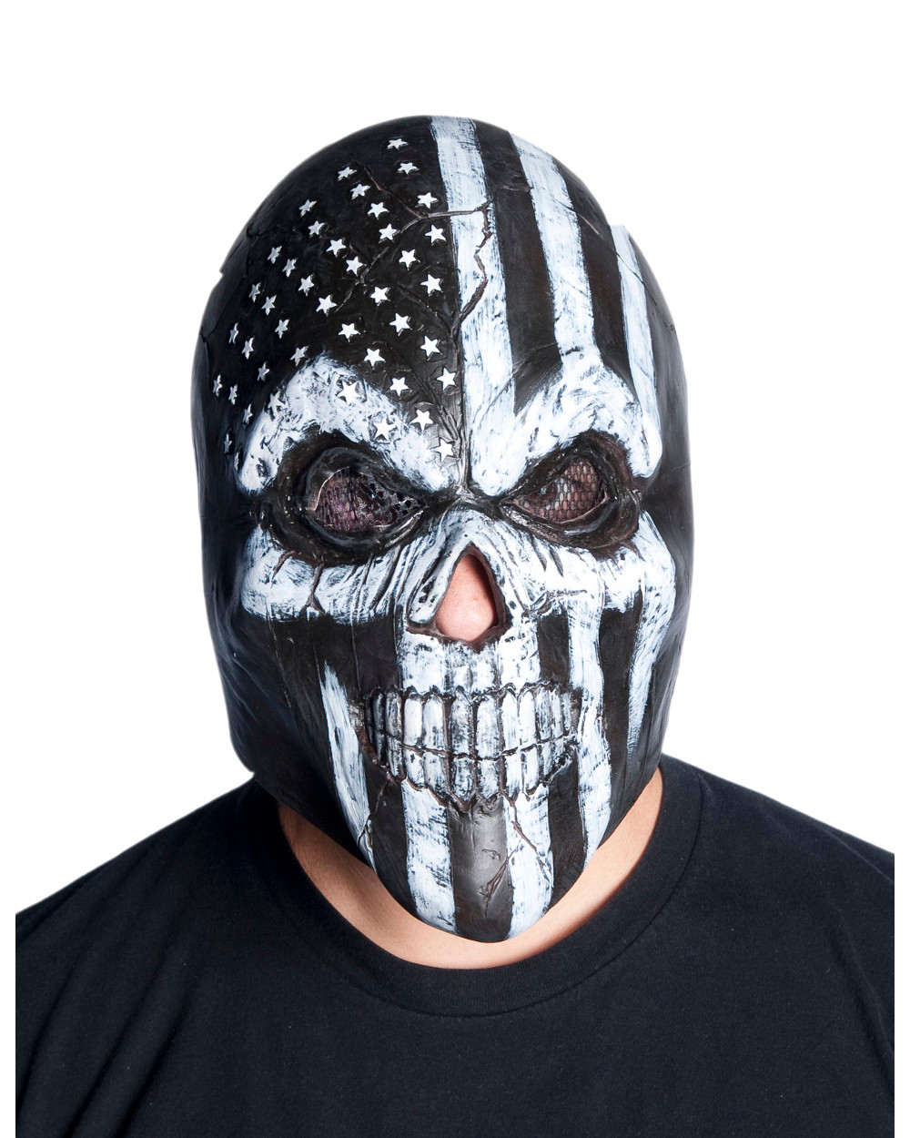 Adult's American Flag Skeleton Mask