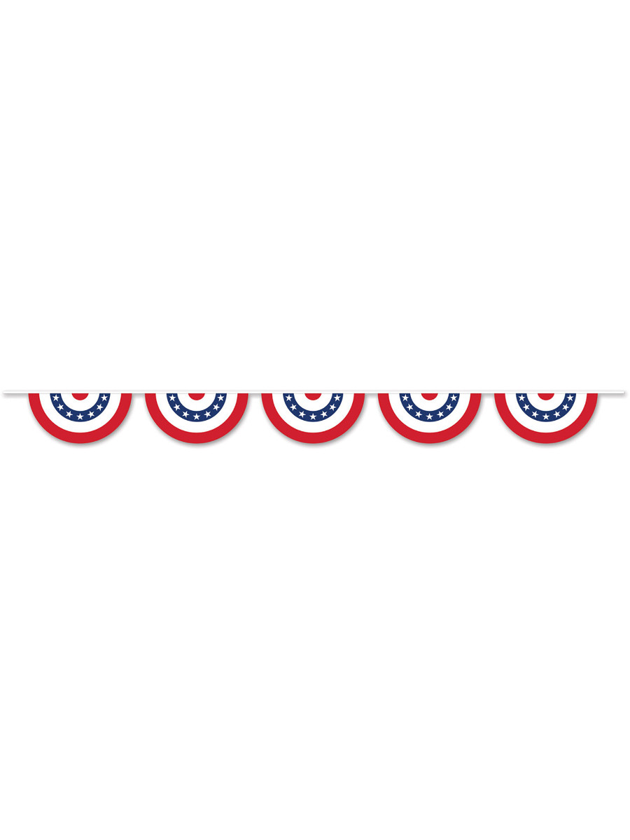 Patriotic Bunting String Banner