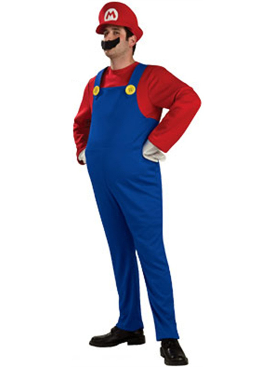 Deluxe Adult Mario Brothers Man Mario Costume