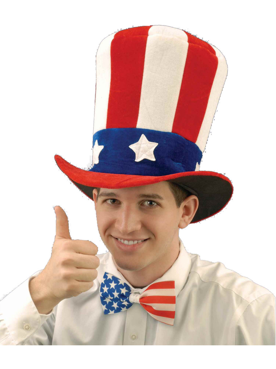 Velvet Uncle Sam Top Hat