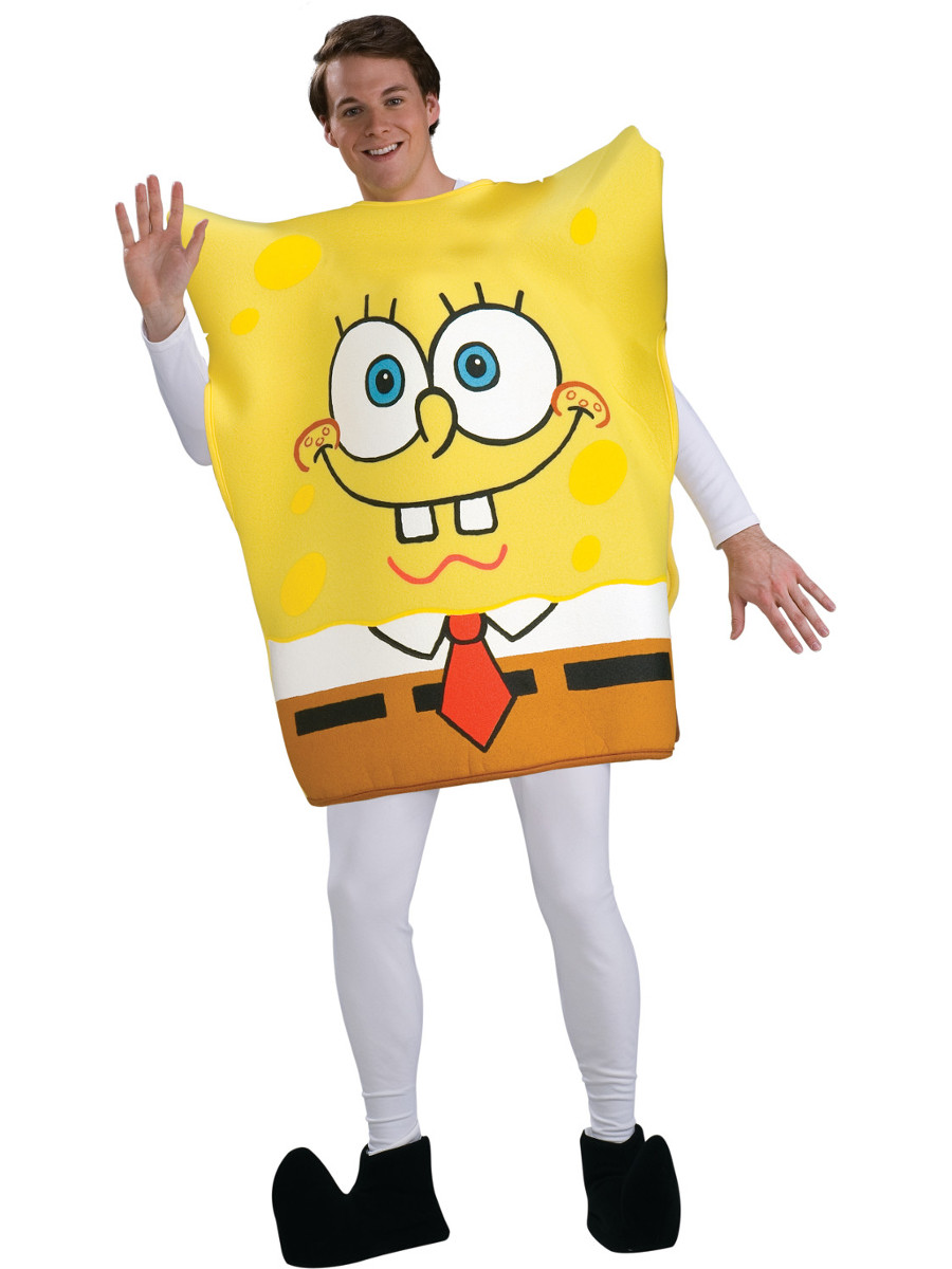Mens Large Nickelodeon Spongebob Squarepants Costume