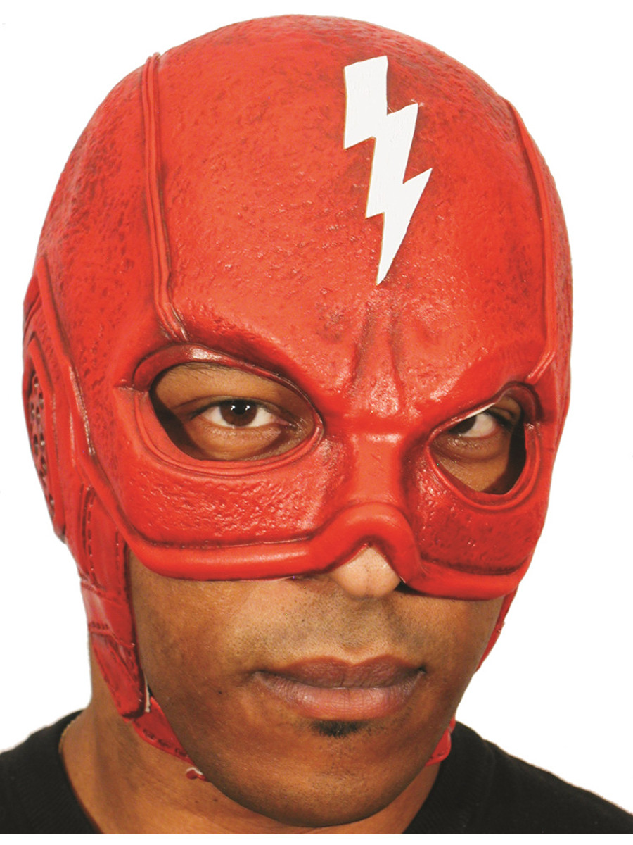 Adult's Red Lightning Superhero Mask