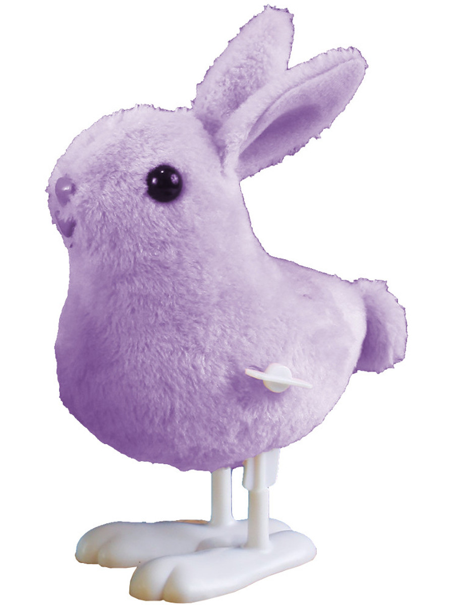Large Wind Up Walking Purple Bunny