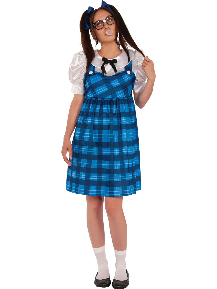 50s School Girl Nerd Women's Costume