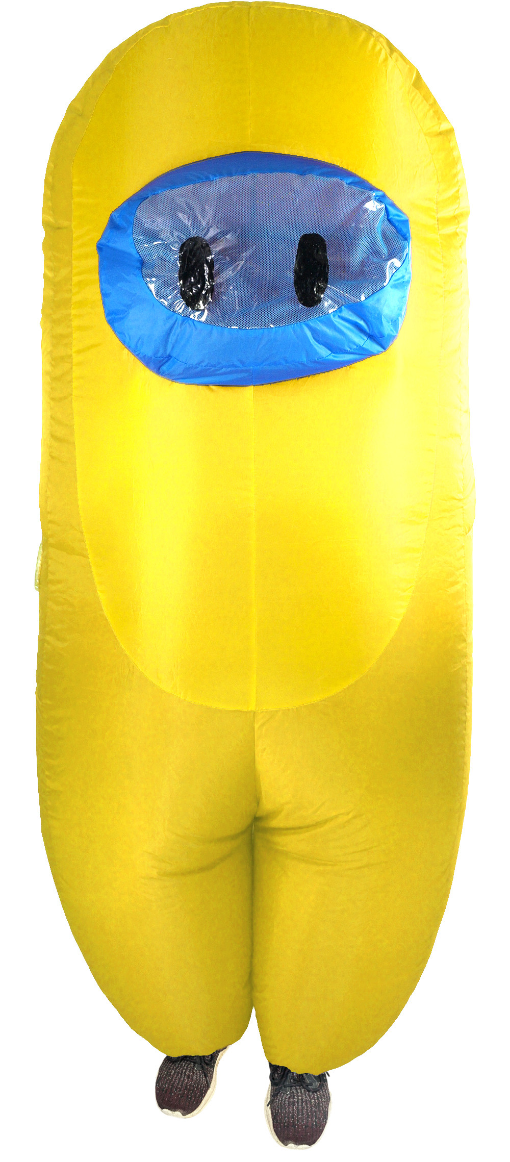 Adult Yellow Amongst Us Sus Imposter Crewmate Killer Inflatable Costume ...