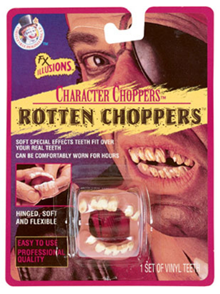 Deluxe Zombie Pirate or Redneck Rotten Chompers Teeth Set