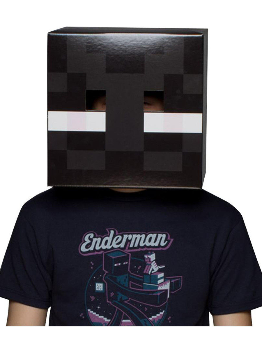 Adult Minecraft Boxhead Enderman Mask