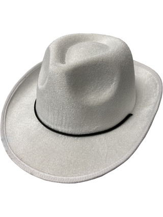 Adult's White Swanky Cowboy Hat