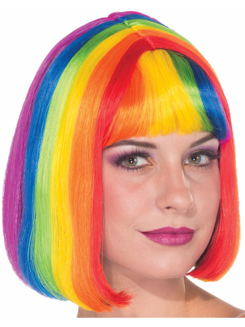 Rainbow Bob Wig
