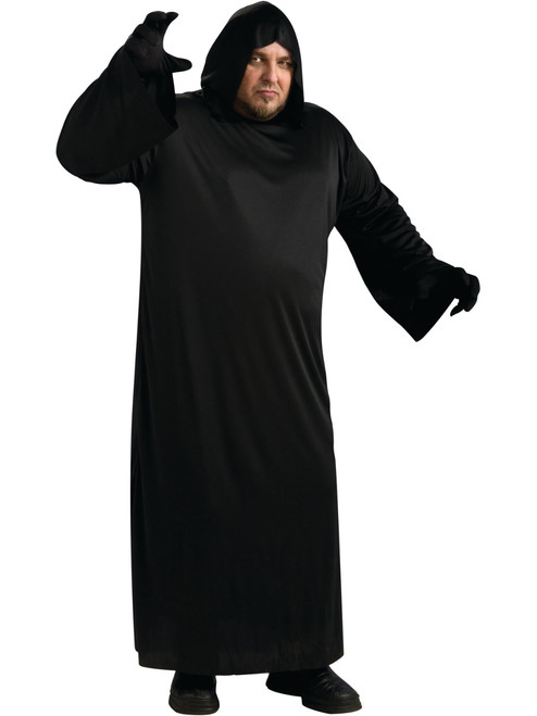 Adults Black Hooded Robe