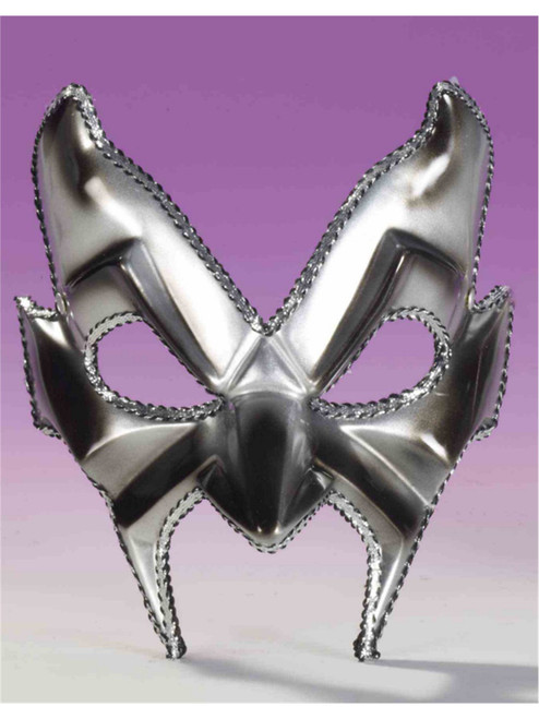 Silver Devil Half-Mask