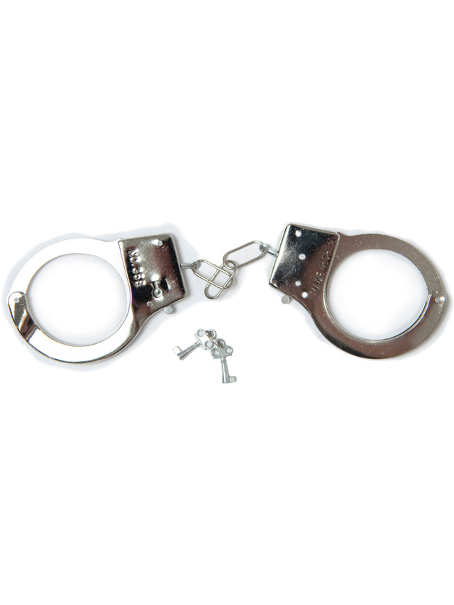 Standard Metal Handcuffs With 2 Keys And Release