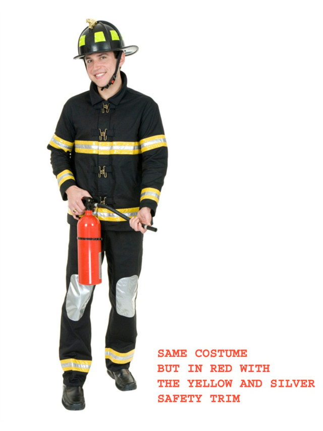 Red Fireman Bunker Gear Costume