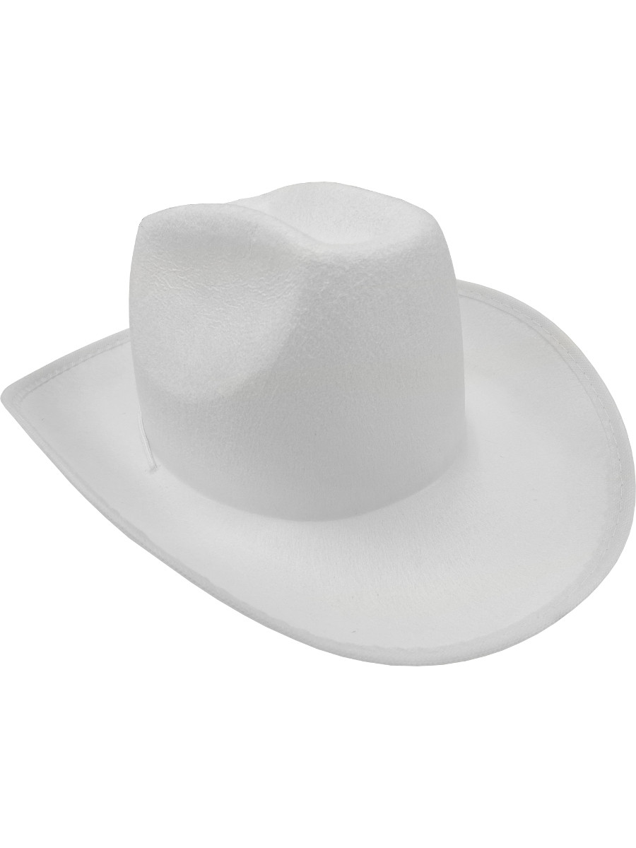 Adult's White Swanky Cowboy Hat
