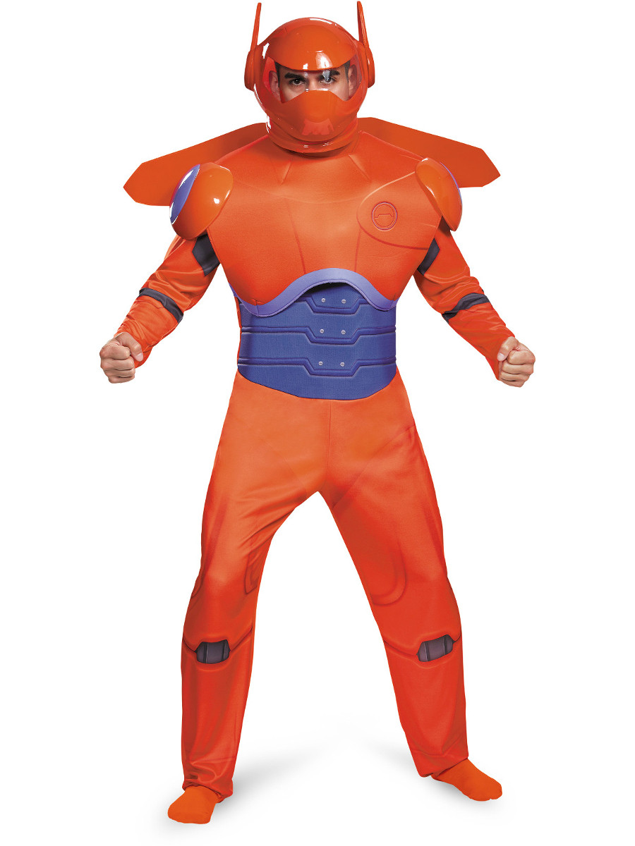 Men's Deluxe Red Baymax Armor Costume