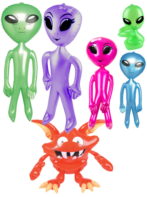 Inflatable Aliens Family Decorations Bundle