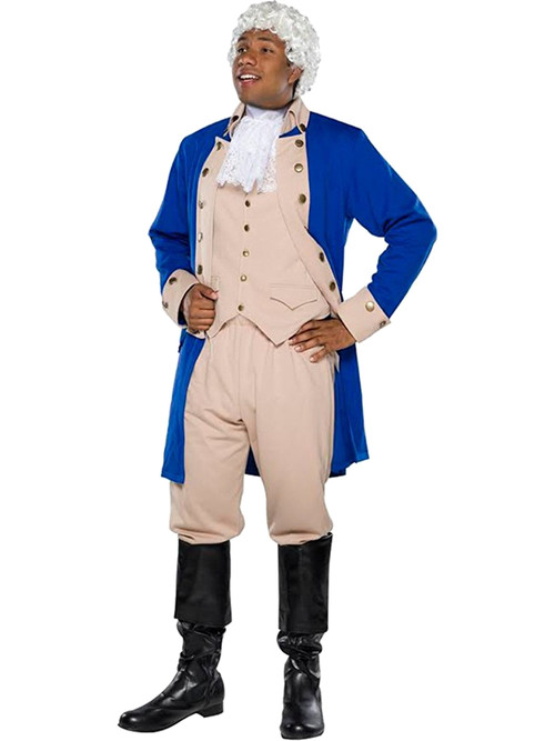 Alexander Hamilton Blue Trim Men's Costume