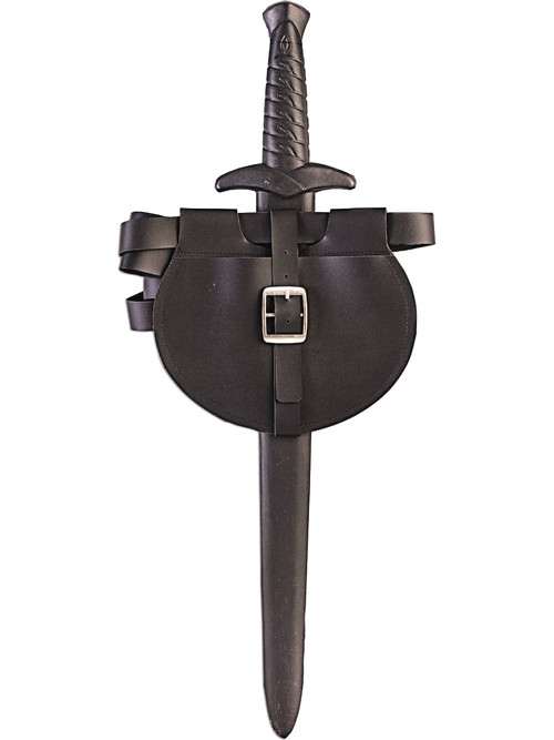 Evil Knight Adult's Double Wrap Belt With Sword