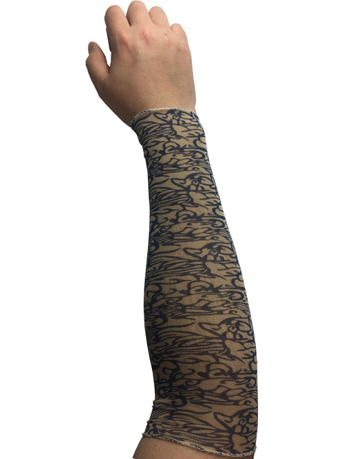 Mens Womens Clouds And Waves Arm Sleeve Tattoo Large