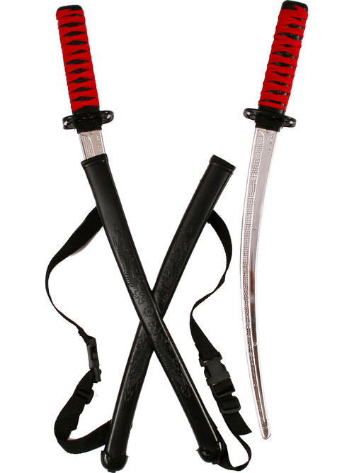 Double Ninja Red Swords