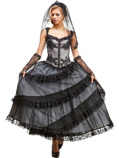 Womens Mourning Bride Costume
