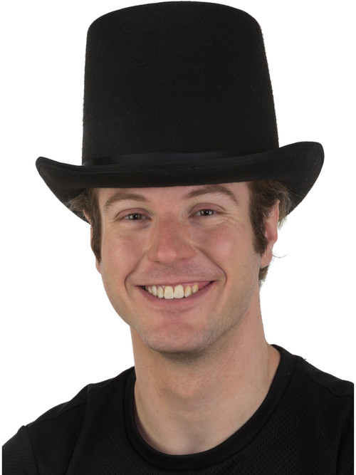 Black Felt Coachman Top Hat