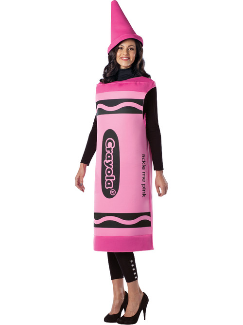 Classic Tickle Me Pink Crayola Crayon Adult's Costume
