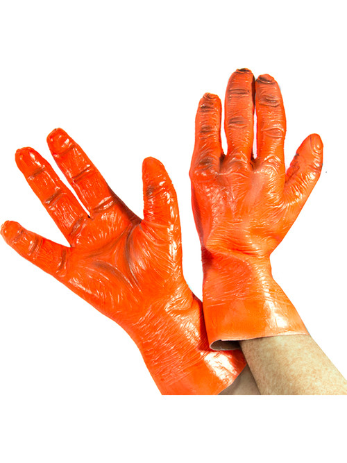 Purple Alien Hands Blacklight Responsive Costume Accessory