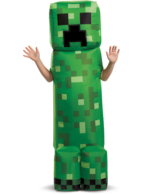 Kid's One Size Inflatable Minecraft Creeper Costume