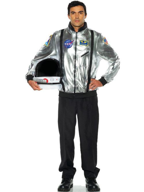Silver Space Jacket Mens Costume