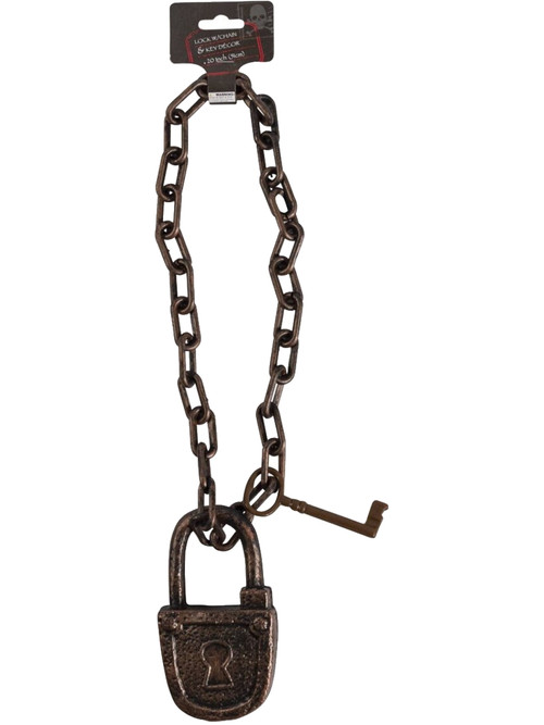 Bronze Pirate Prisoner Chains With Lock And Key
