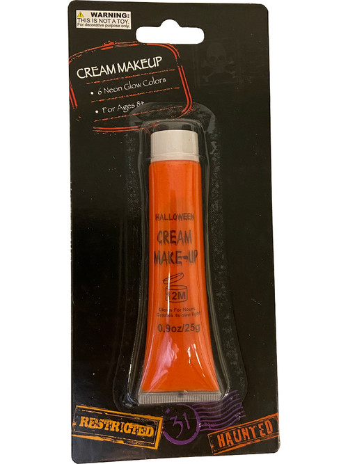 Orange Color Neon Glow Cream Makeup .9oz Tube